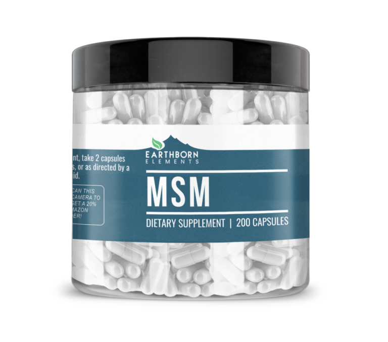 Methylsulfonylmethane (MSM) Capsules - Earthborn Elements