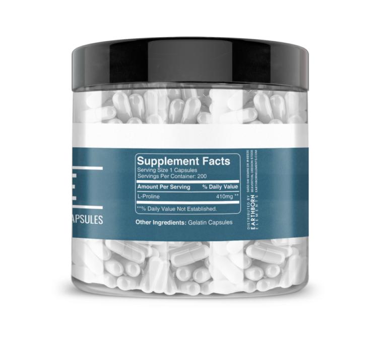 L-Proline Capsules - Earthborn Elements